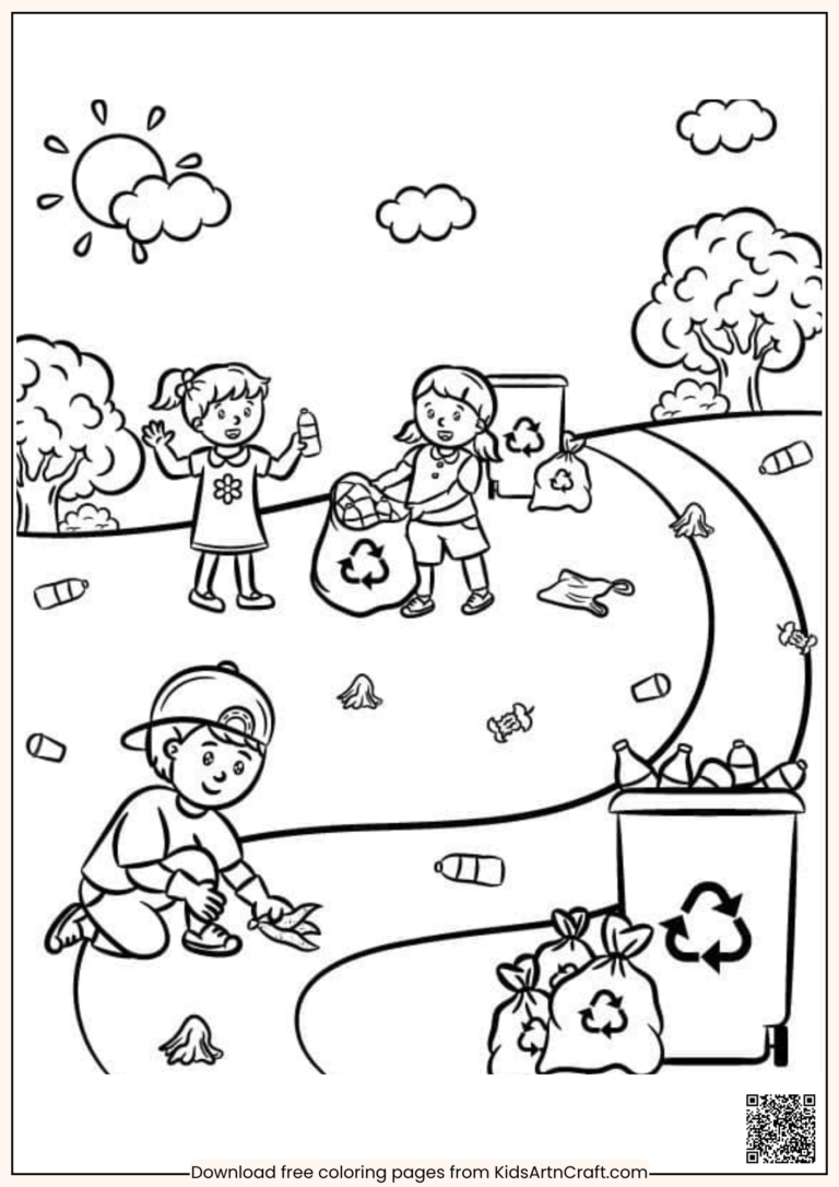 Clean India Rise India Coloring Page For Kids - Kids Art & Craft