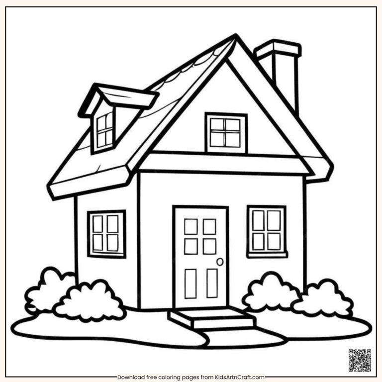 Adorable House Designs Coloring Pages for Kids – Printable Activities ...