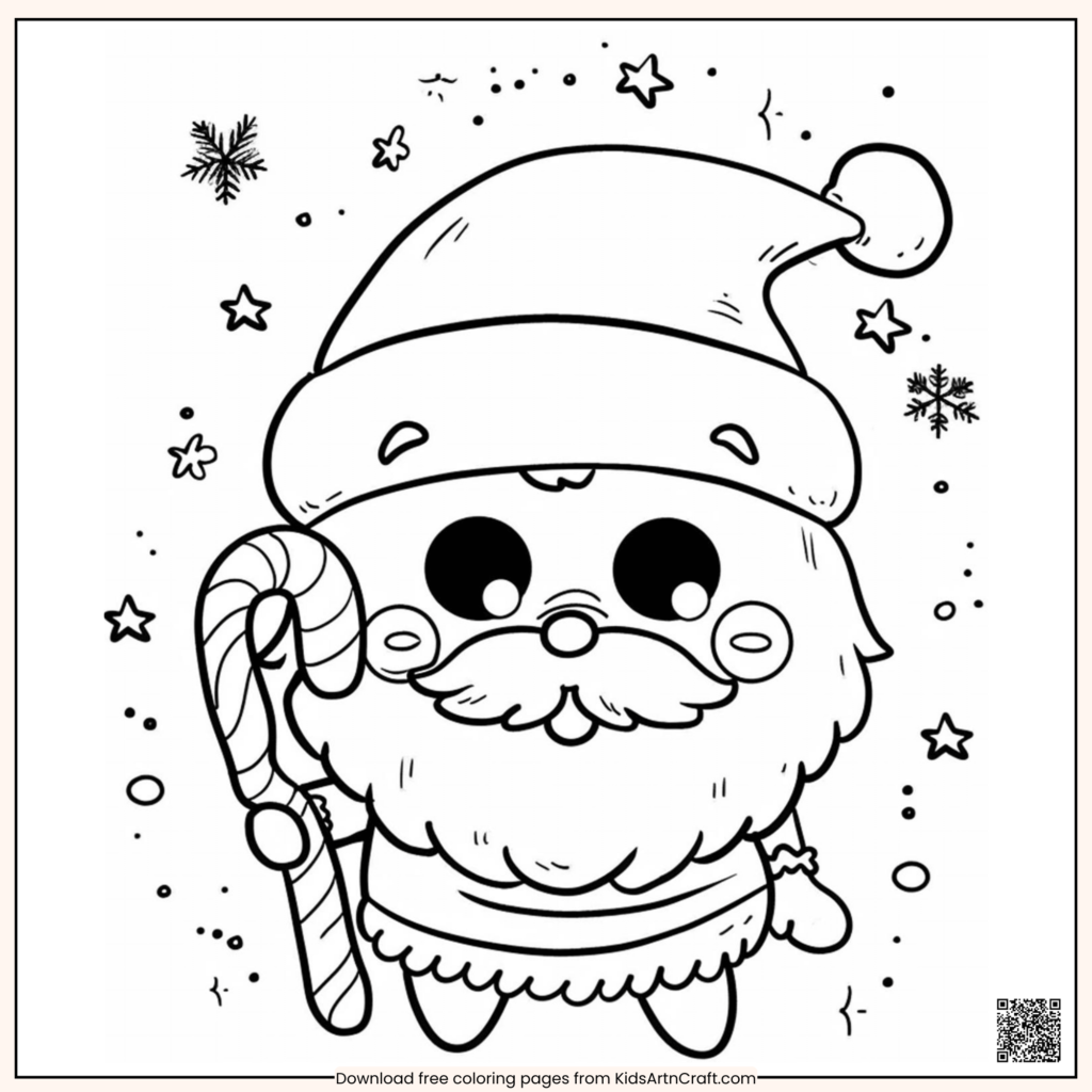 Christmas-inspired Coloring Page Worksheets for Children - Kids Art & Craft