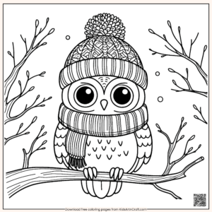 Winter Themed Coloring Pages For Kids - Free Worksheet Printable - Kids ...
