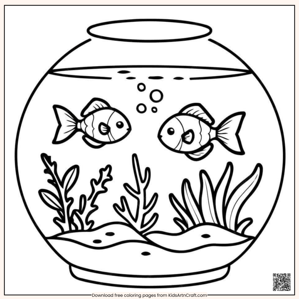 Underwater Adventure: Fish Coloring Sheets for Kids - Kids Art & Craft