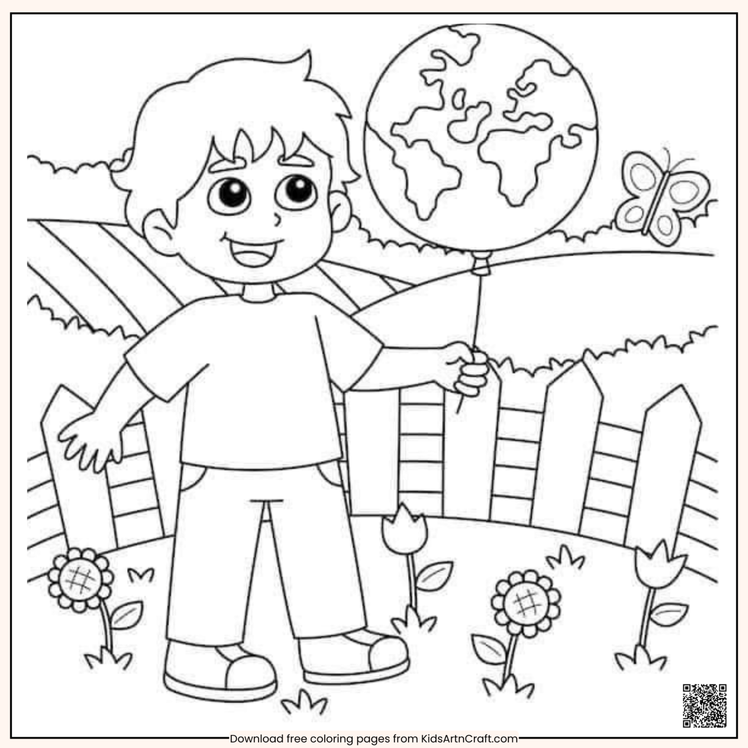 World Environment Day Theme Coloring Pages For Kids - Free Printable ...