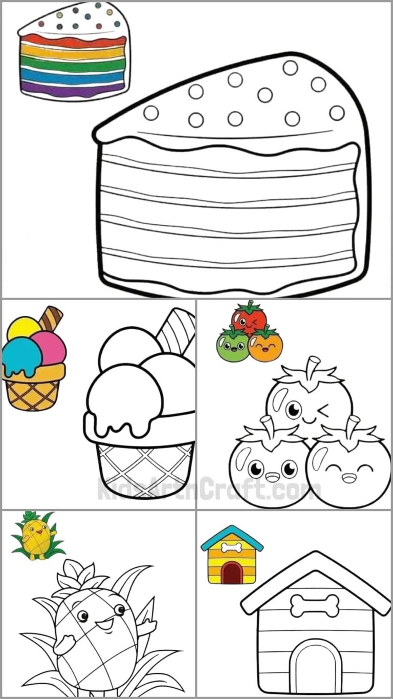 Bright and Creative Coloring Pages For Kids - Kids Art & Craft