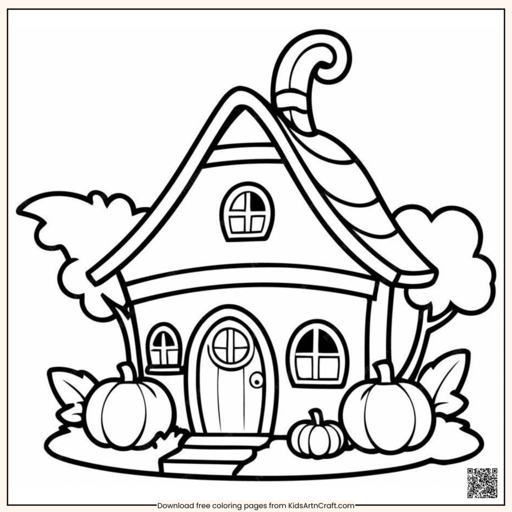 Adorable House Designs Coloring Pages for Kids – Printable Activities ...