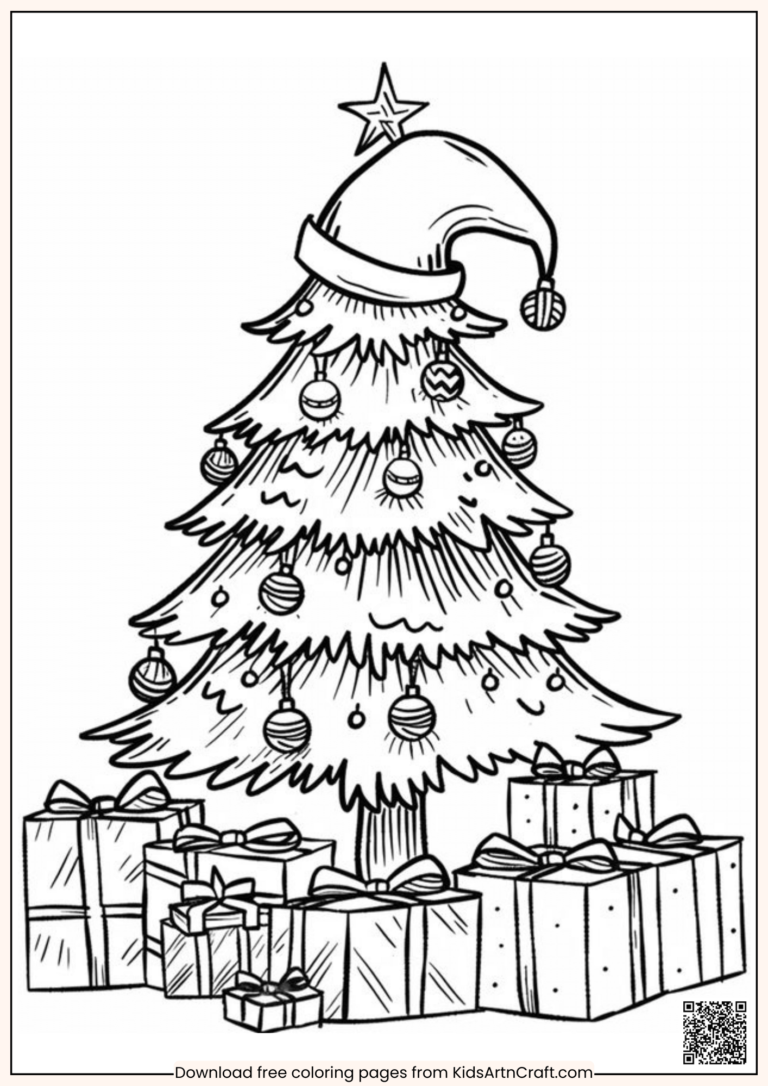 Holiday-Themed Christmas Coloring Pages for Kids - Kids Art & Craft