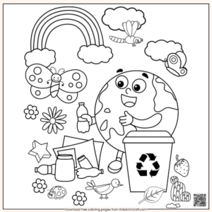 World Environment Day Theme Coloring Pages For Kids - Free Printable ...