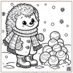 Winter Themed Coloring Pages For Kids - Free Worksheet Printable - Kids ...