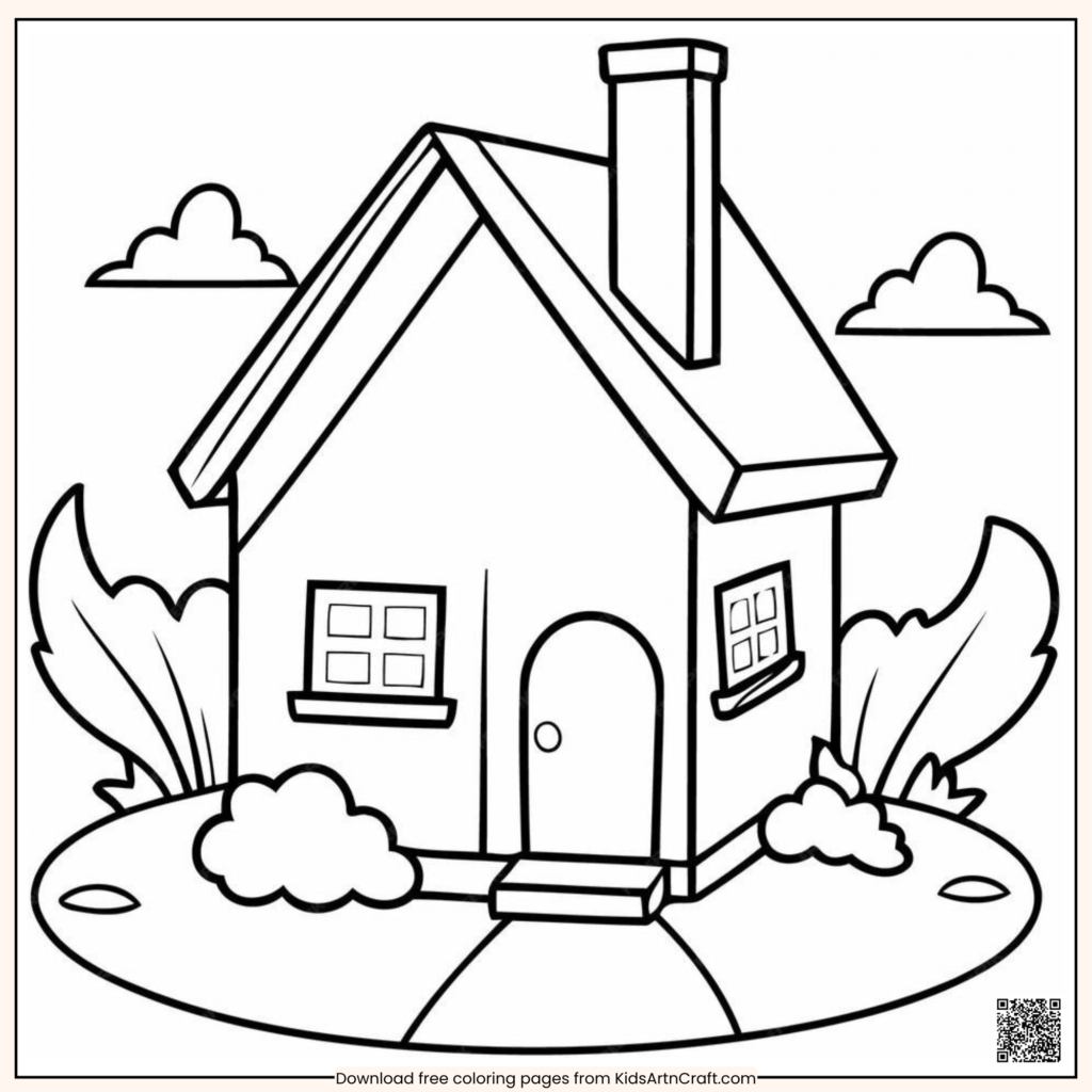 Adorable House Designs Coloring Pages for Kids – Printable Activities ...