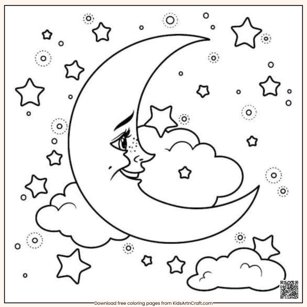 Outer Space Coloring Pages For Kids - Kids Art & Craft