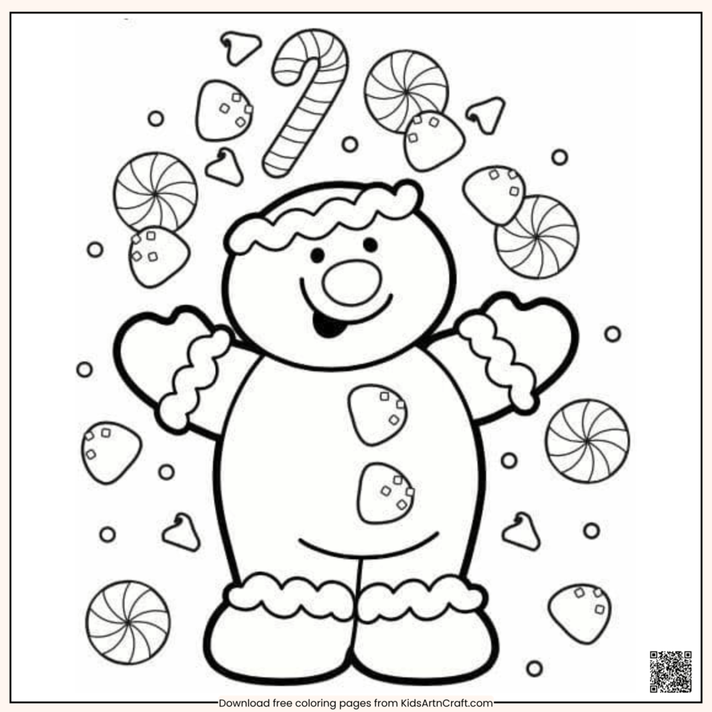 Christmas-inspired Coloring Page Worksheets for Children - Kids Art & Craft