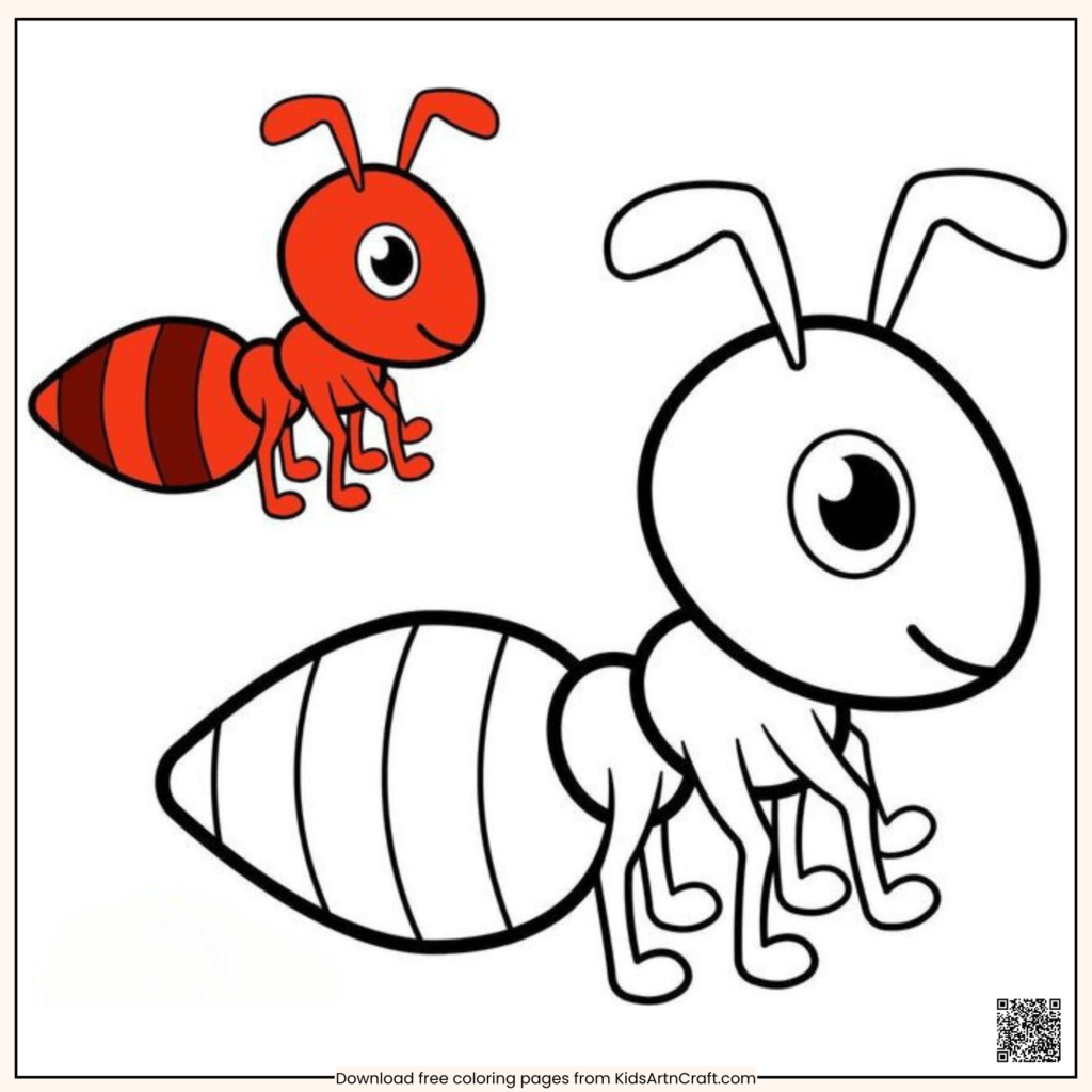 Insect Themed Coloring Page Worksheets For Kids - Free Printable - Kids ...