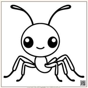 Adorable Insects Coloring Printable for Young Learners - Kids Art & Craft