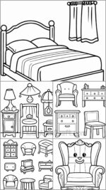 Free Printable Furniture Coloring Pages for Kids - Kids Art & Craft