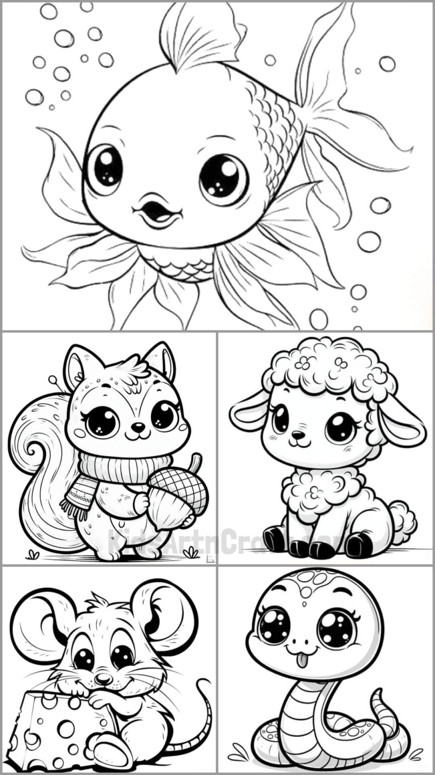 Fun and Engaging Animal Coloring Page Worksheets for Children - Kids ...
