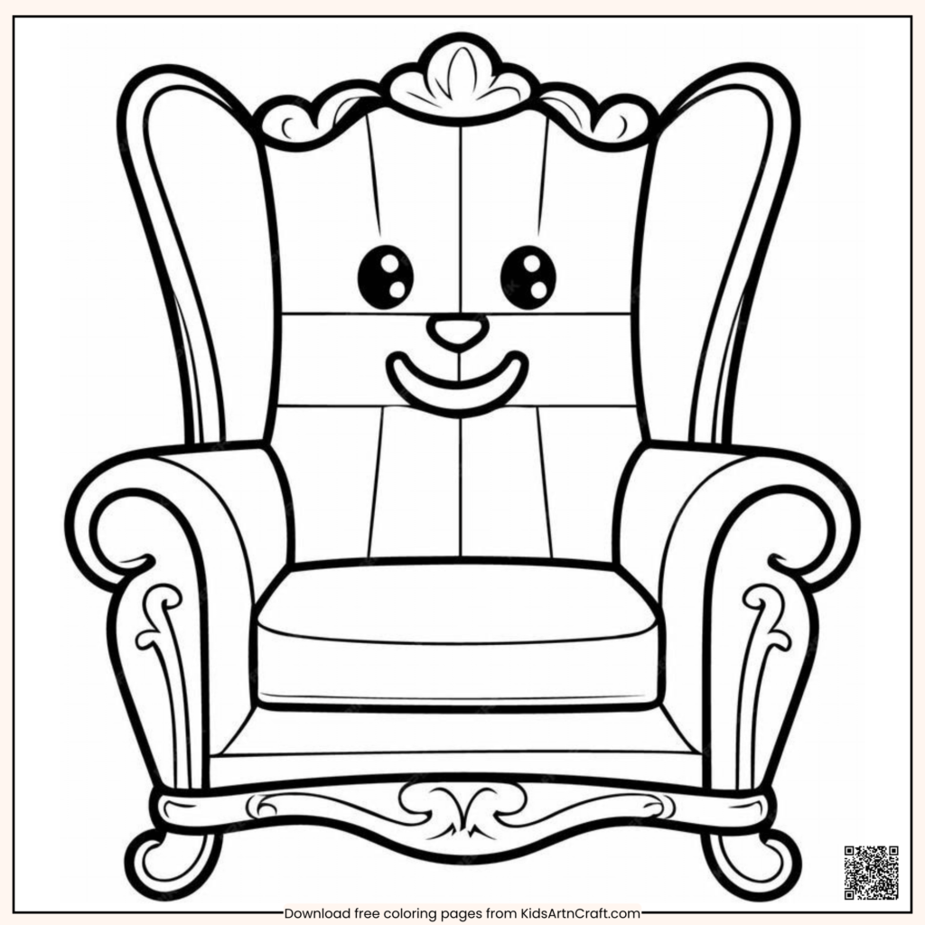 Free Printable Furniture Coloring Pages for Kids - Kids Art & Craft