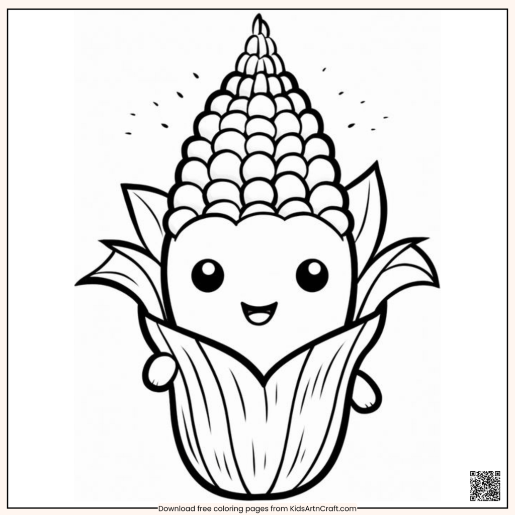 Fruit & Vegetable Coloring Pages For Kids - Kids Art & Craft