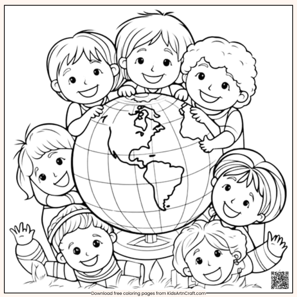 World Environment Day Theme Coloring Pages For Kids - Free Printable ...