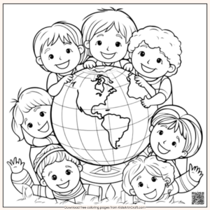 World Environment Day Theme Coloring Pages For Kids - Free Printable ...