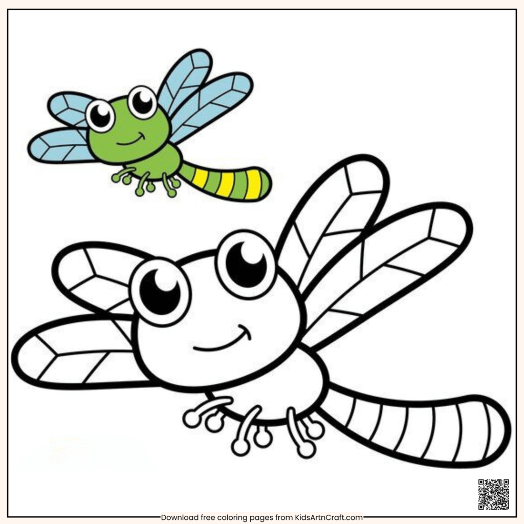 Insect Themed Coloring Page Worksheets For Kids - Free Printable - Kids ...