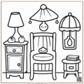 Free Printable Furniture Coloring Pages for Kids - Kids Art & Craft