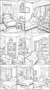 Room Coloring Pages For Kids With Parents - Kids Art & Craft