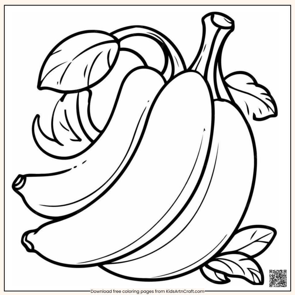 Fruit & Vegetable Coloring Pages For Kids - Kids Art & Craft