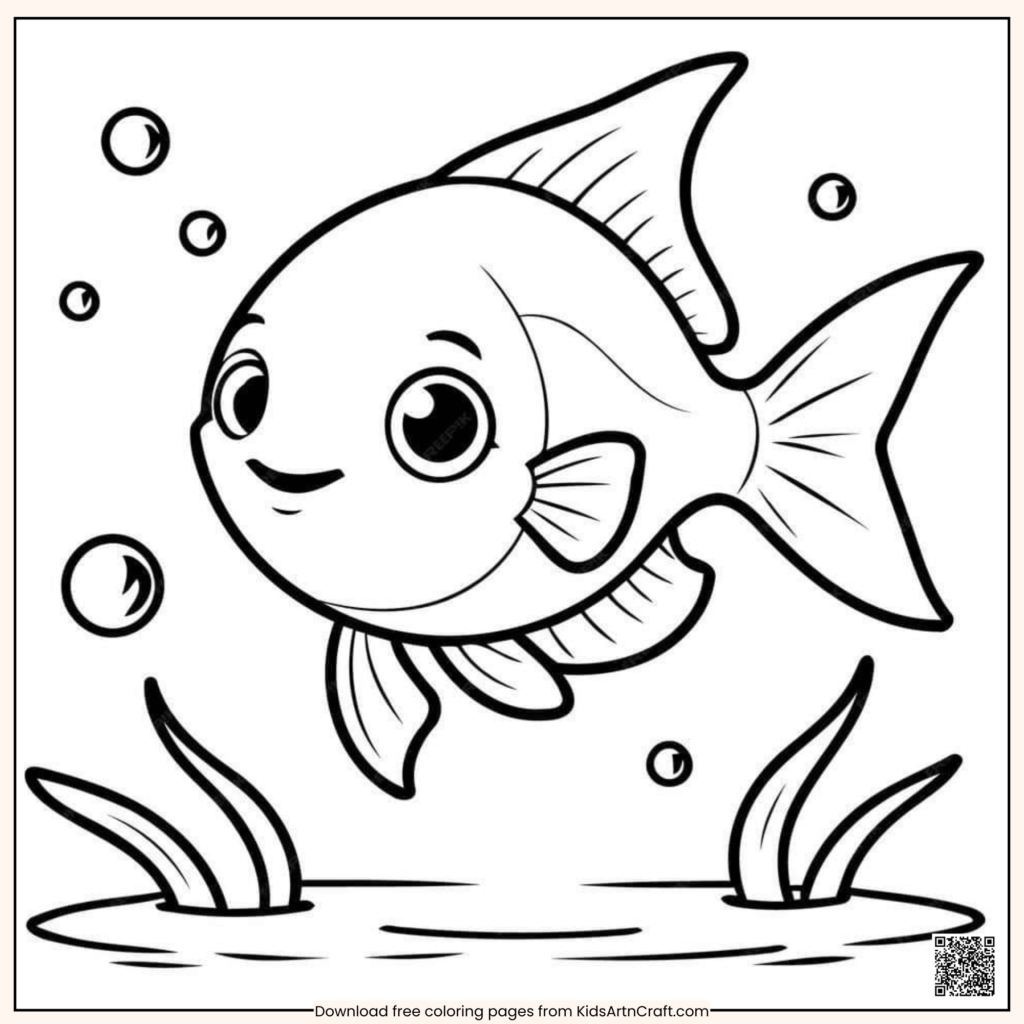 Underwater Adventure: Fish Coloring Sheets for Kids - Kids Art & Craft