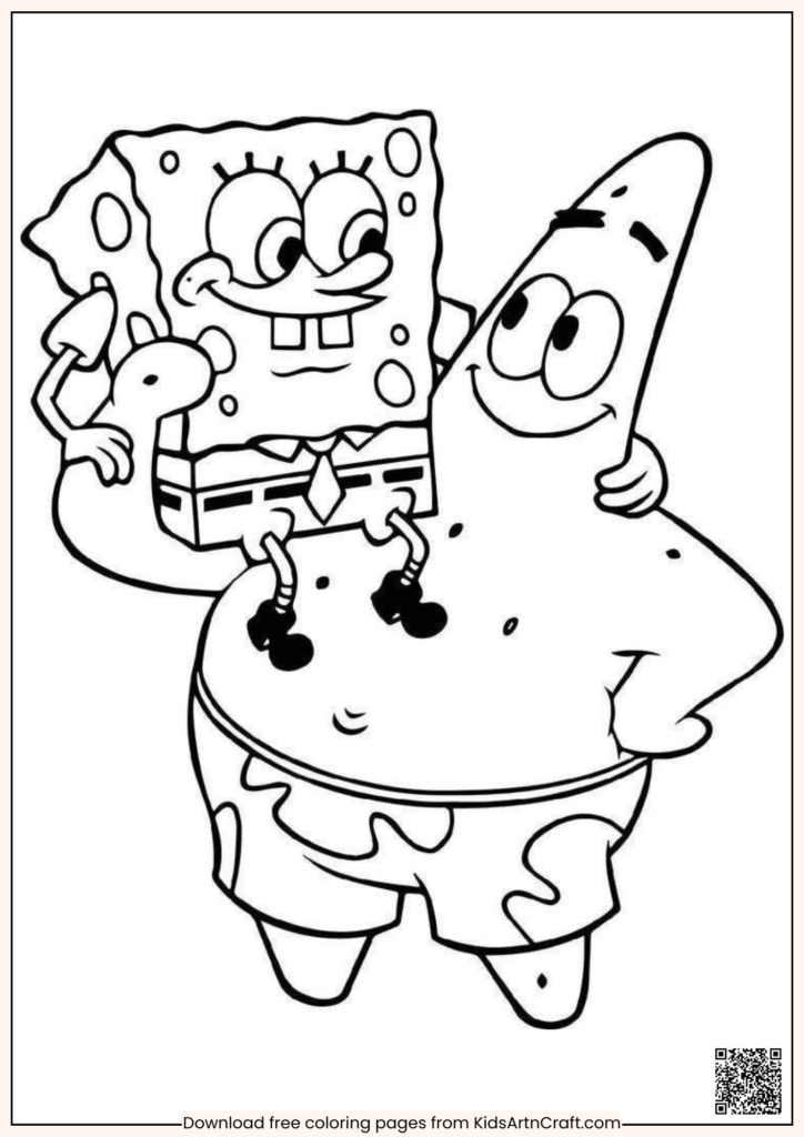 Kid's Favorite Cartoon Stars – Fun Coloring Pages - Kids Art & Craft