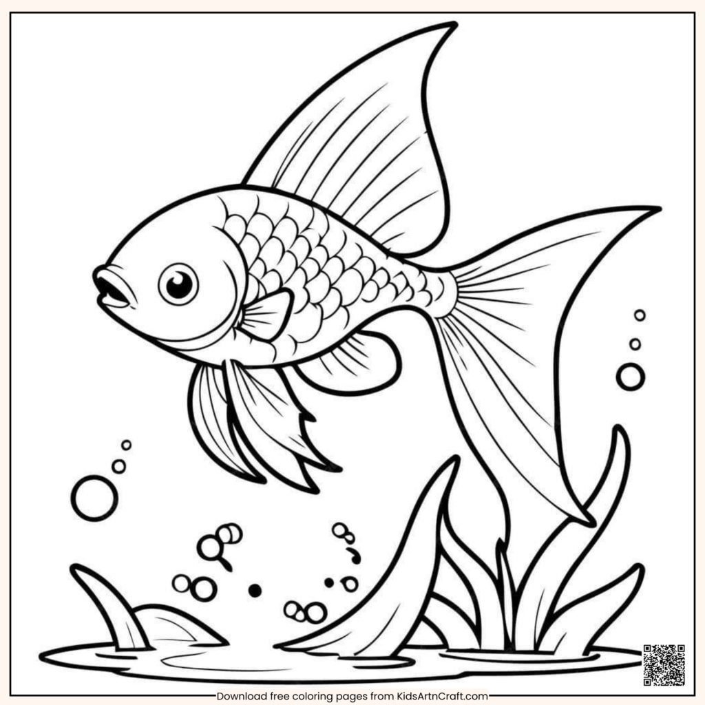 Underwater Adventure: Fish Coloring Sheets for Kids - Kids Art & Craft