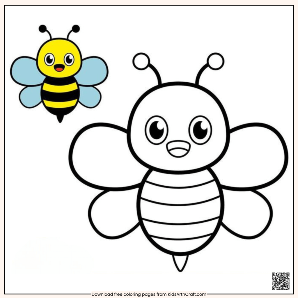 Insect Themed Coloring Page Worksheets For Kids - Free Printable - Kids ...