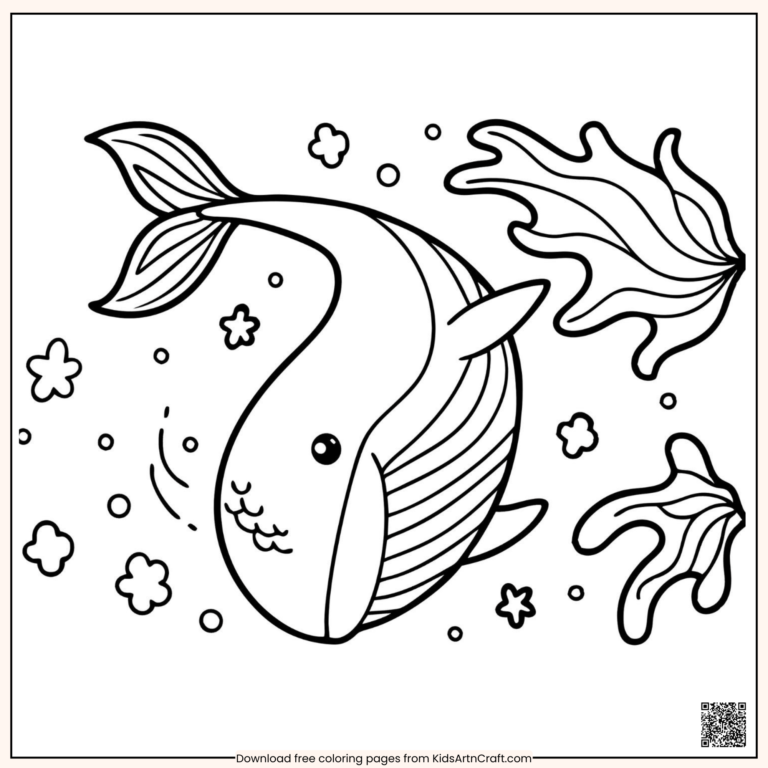 Underwater Adventure: Fish Coloring Sheets for Kids - Kids Art & Craft