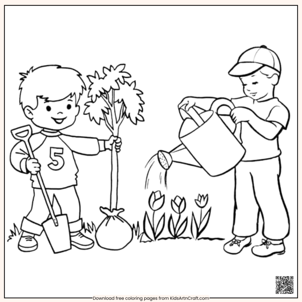 World Environment Day Theme Coloring Pages For Kids - Free Printable ...