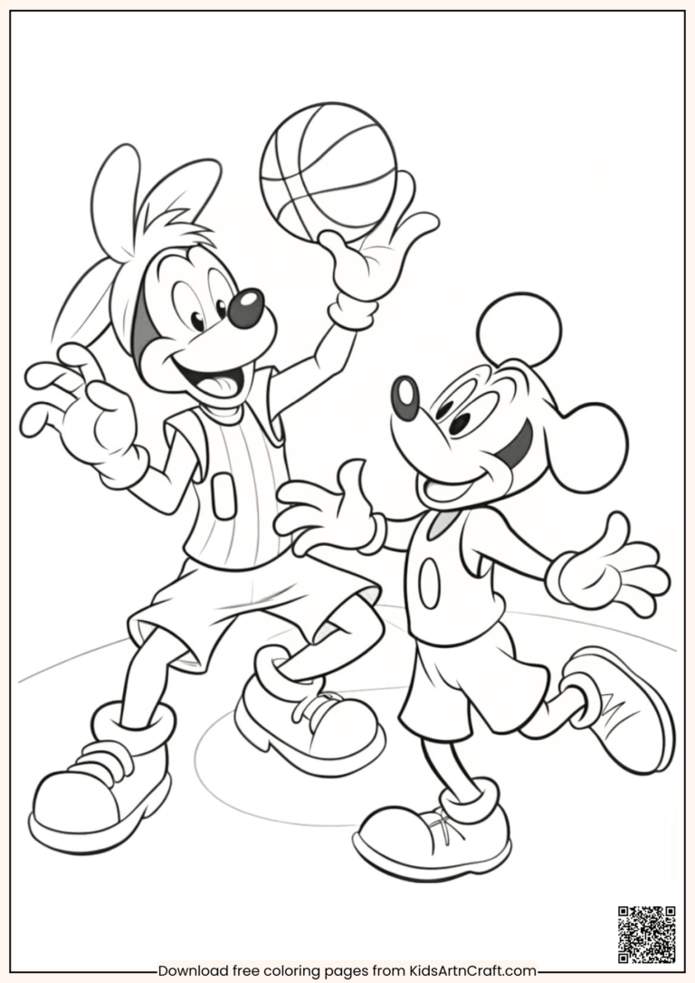 Kid's Favorite Cartoon Stars – Fun Coloring Pages - Kids Art & Craft