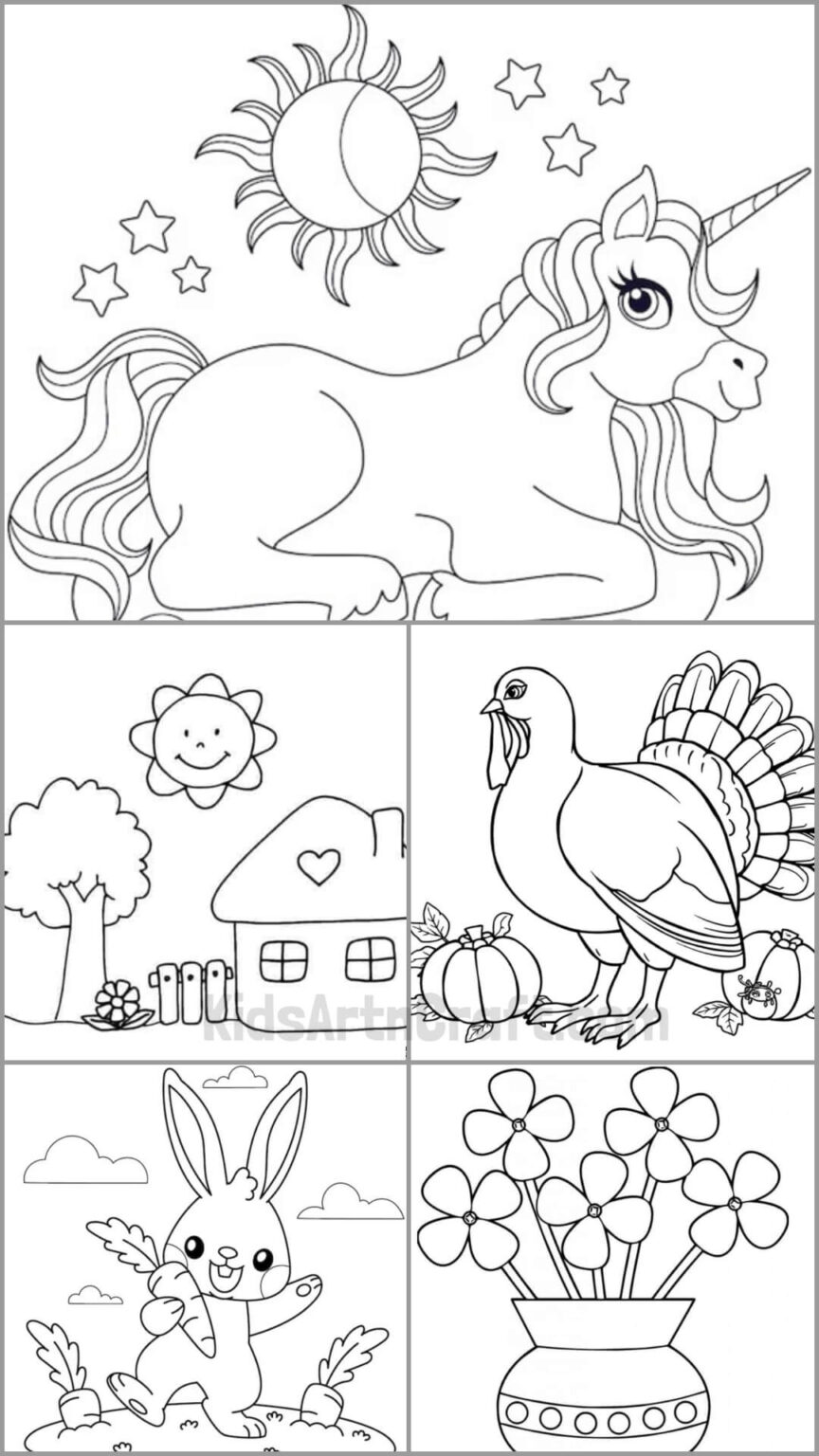 Wonderful Printable Coloring Page Worksheets for Children - Kids Art ...