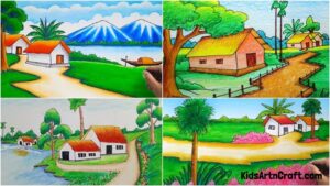 Beautiful Colorful Drawing for Class 7 - Kids Art & Craft