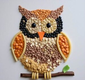 Grain and Pulses Animal Crafts - Kids Art & Craft