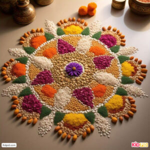 Amazing Seeds and Pulses Rangoli Ideas - Kids Art & Craft