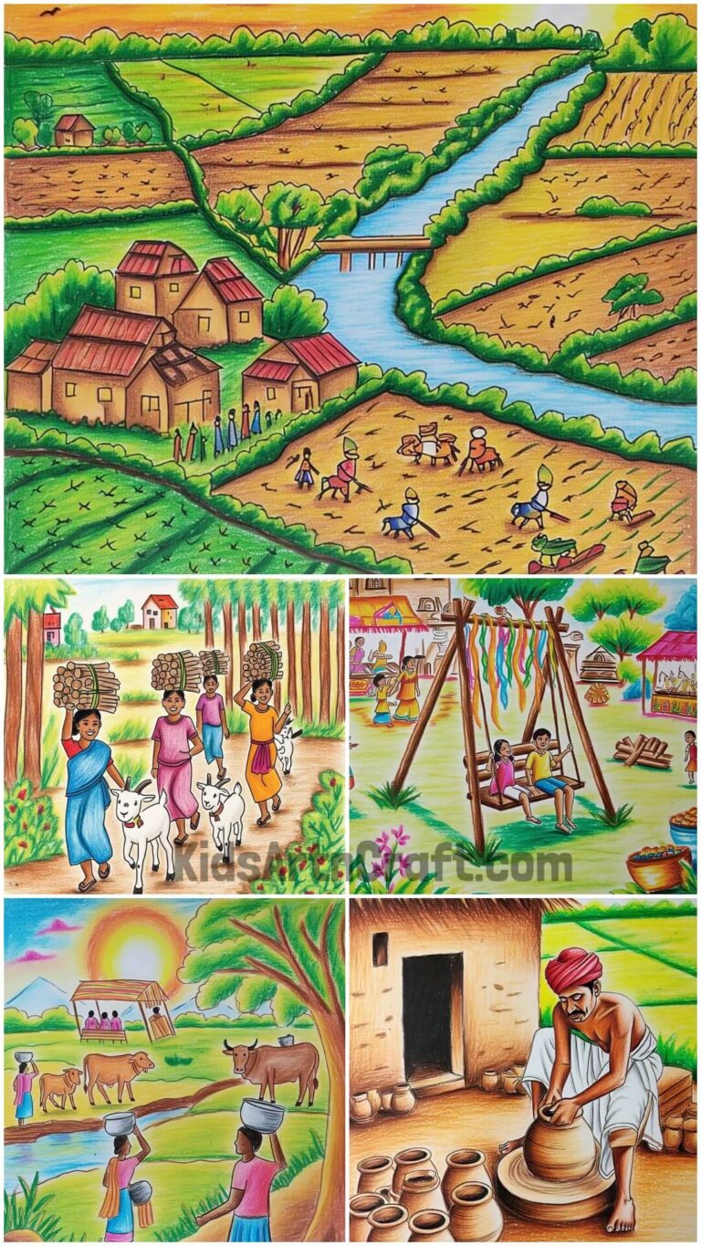 Creative Drawing Art Project Ideas for School Students - Kids Art & Craft