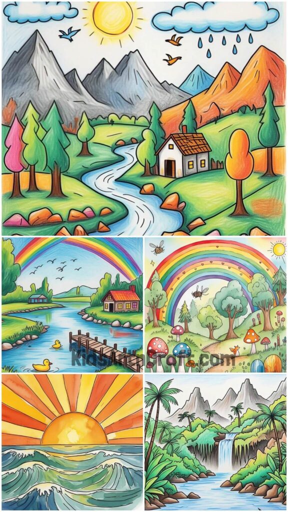 Colorful Drawing Ideas That Are Easy to Create - Kids Art & Craft