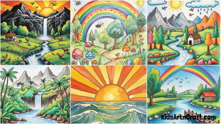 Colorful Drawing Ideas That Are Easy to Create - Kids Art & Craft