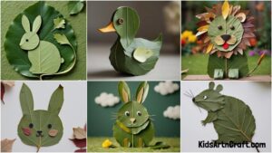 DIY Leaf Animal Craft Activities for Kids - Kids Art & Craft