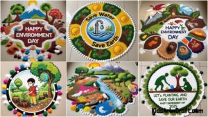 Rangoli Design Ideas for World Environment Day - Kids Art & Craft