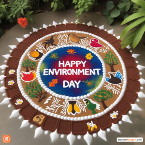 Rangoli Design Ideas for World Environment Day - Kids Art & Craft