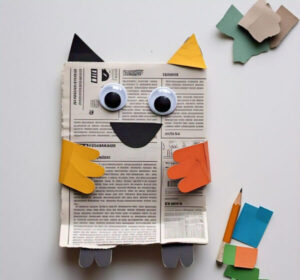 Recycled Newspaper Animal Crafts for Kids - Kids Art & Craft