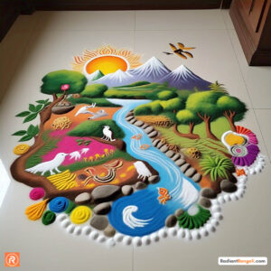 Rangoli Design Ideas for World Environment Day - Kids Art & Craft