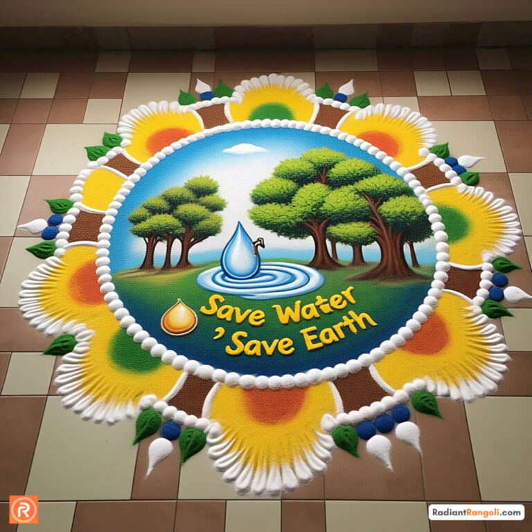 Rangoli Design Ideas for World Environment Day - Kids Art & Craft