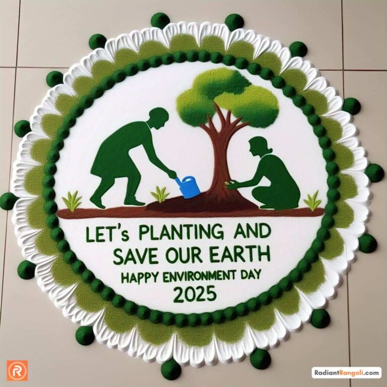 Rangoli Design Ideas for World Environment Day - Kids Art & Craft
