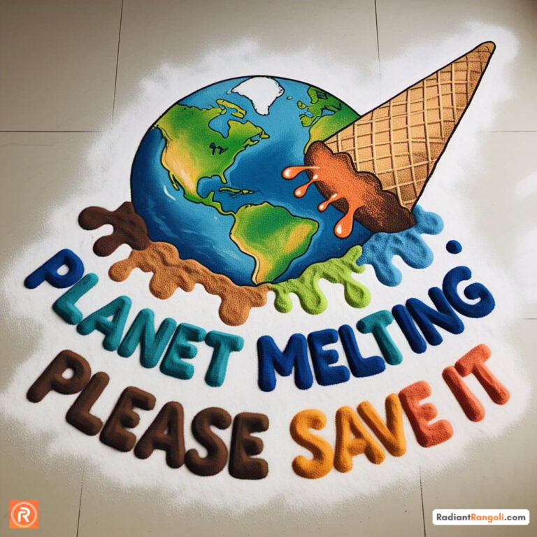 Rangoli Design Ideas for World Environment Day - Kids Art & Craft