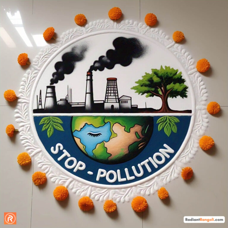 Rangoli Design Ideas for World Environment Day - Kids Art & Craft