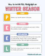 Paragraph on Winter Season - Kids Art & Craft